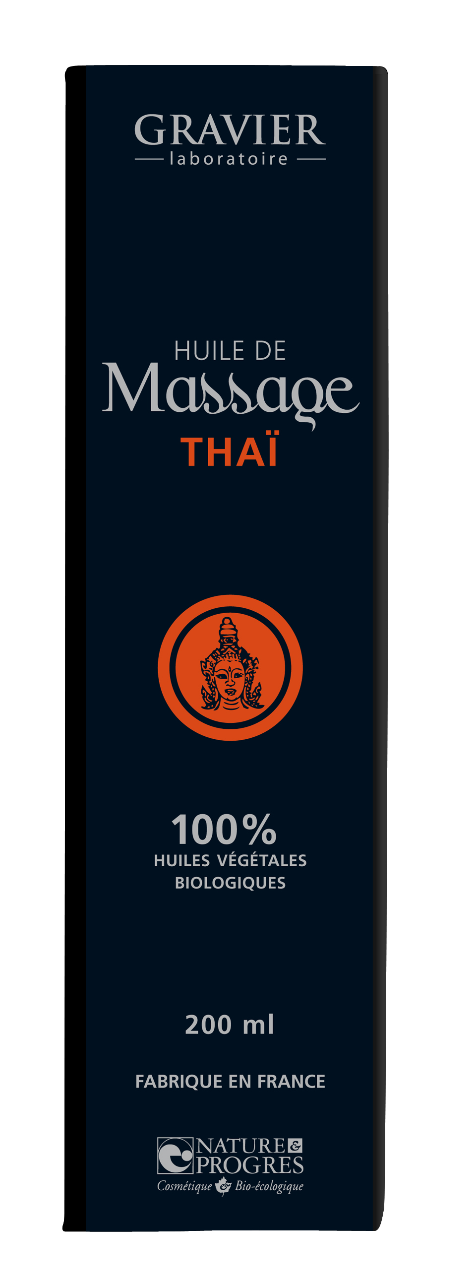 Gravier Huile De Massage Thaï Bio 100 Ml Boutique Bio